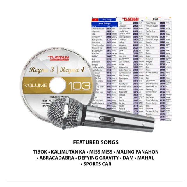 The Platinum Reyna 3/Reyna 4 New Updated Volume 103 CD with Songbook | Shopee Philippines