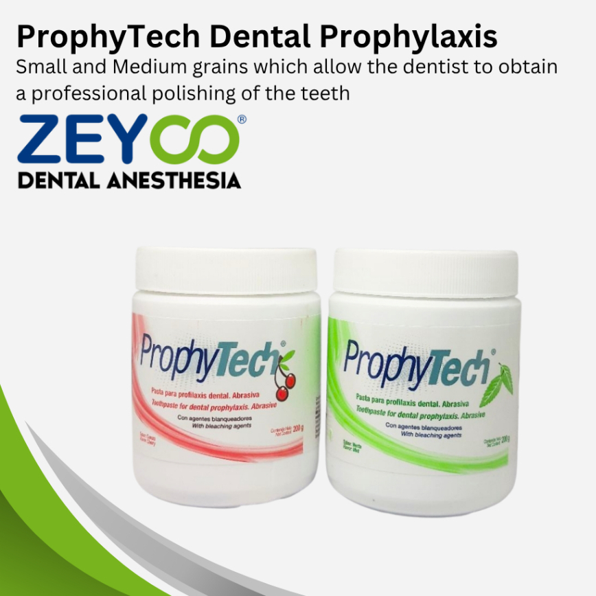 Zeyco ProphyTech Toothpaste for dental prophylaxis 200g (Cherry or Mint ...