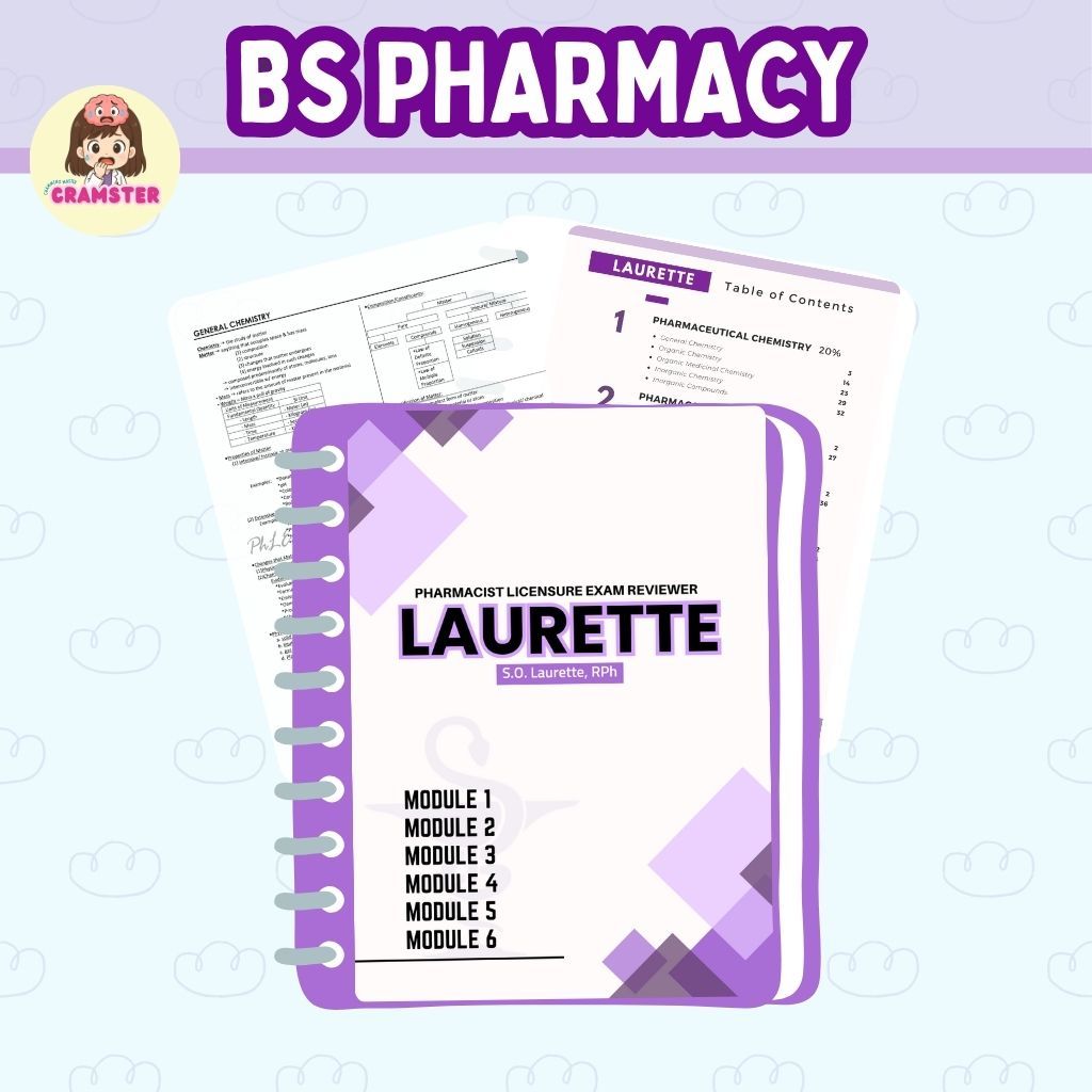 LAURETTE (Pharmacy Reviewer - PhLE)(Mod 1-6) | Shopee Philippines