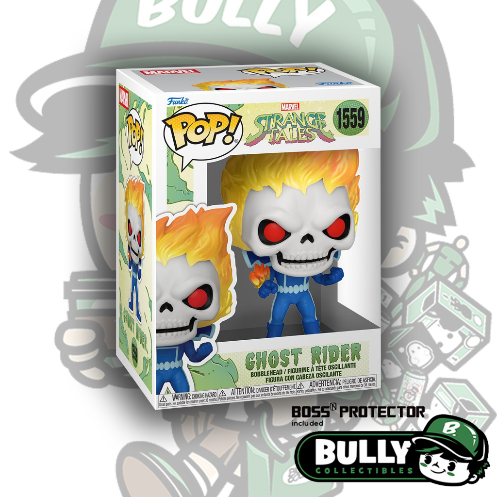 Funko POP! Marvel: Strange Tales - Ghost Rider 1559 With Boss Protector ...