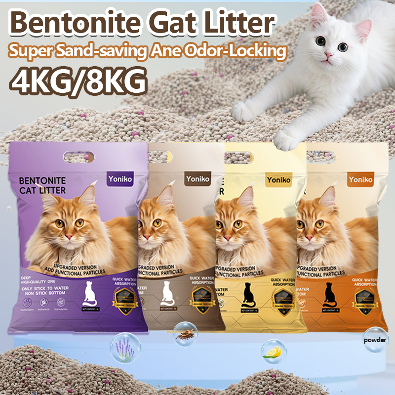 5L/10L Bentonite Cat Litter Cat Litter Sand Deodorized High Absorption ...