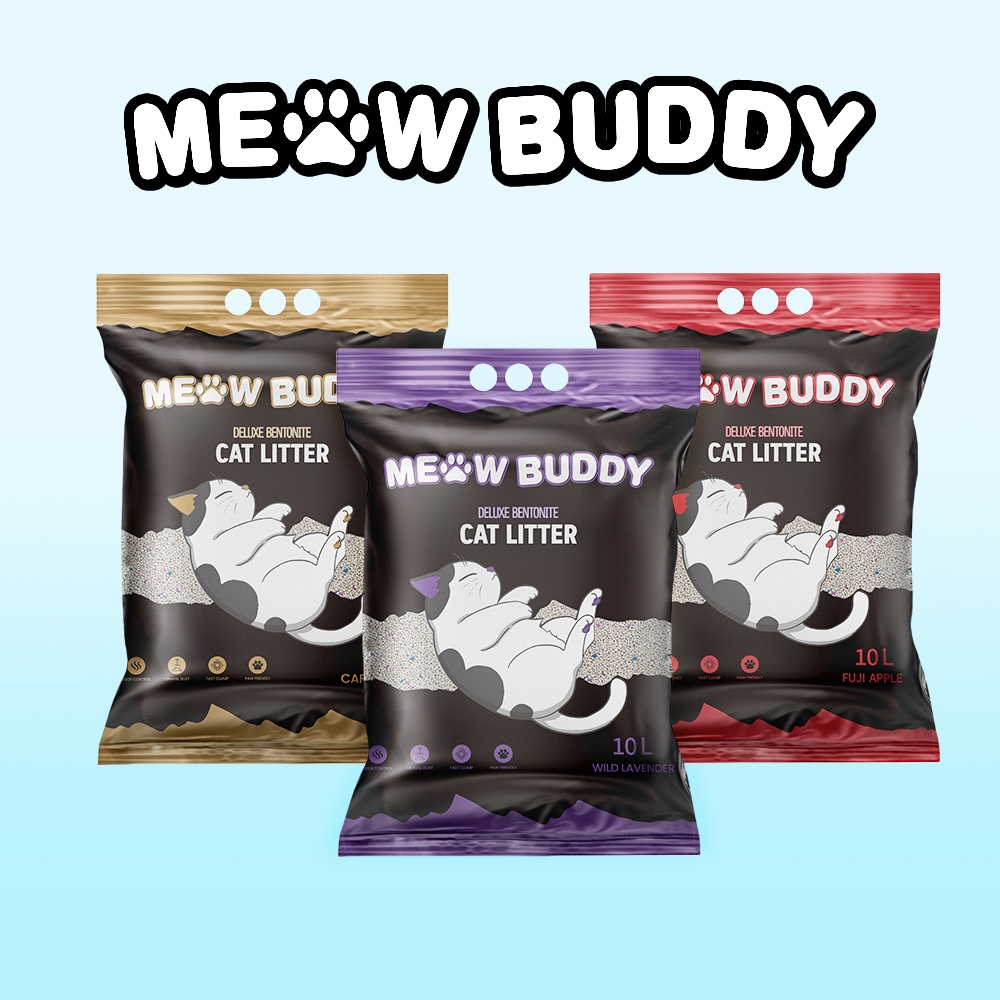 MEOW BUDDY Bentonite Cat Litter 10L | Shopee Philippines