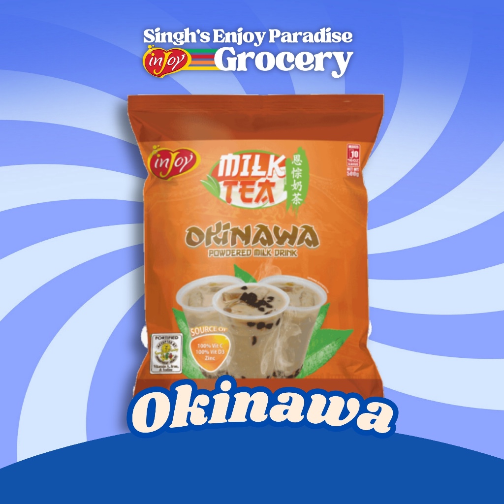 inJoy Okinawa Milktea 500g | Shopee Philippines