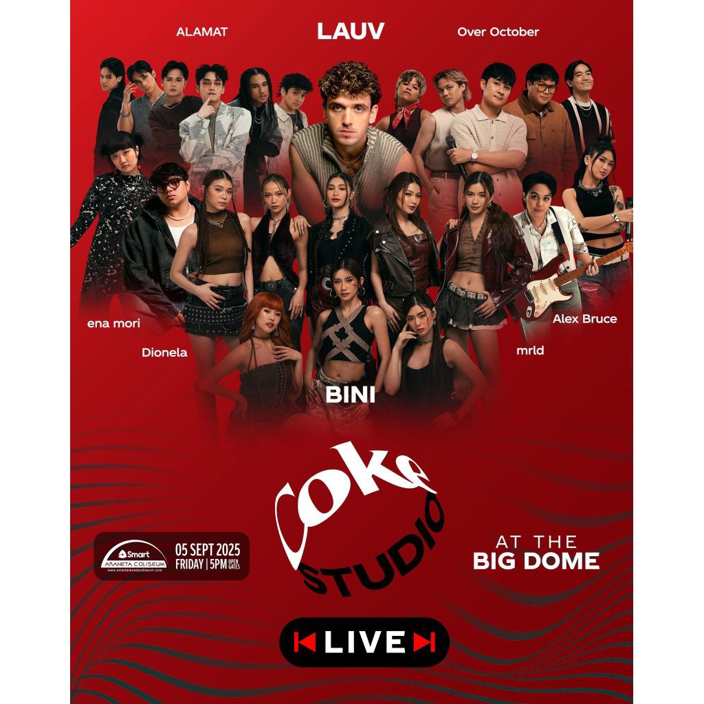 [Just Won!] Lauv, BINI, ALAMAT & etc x Coke Studio Live Concert Ticket ...