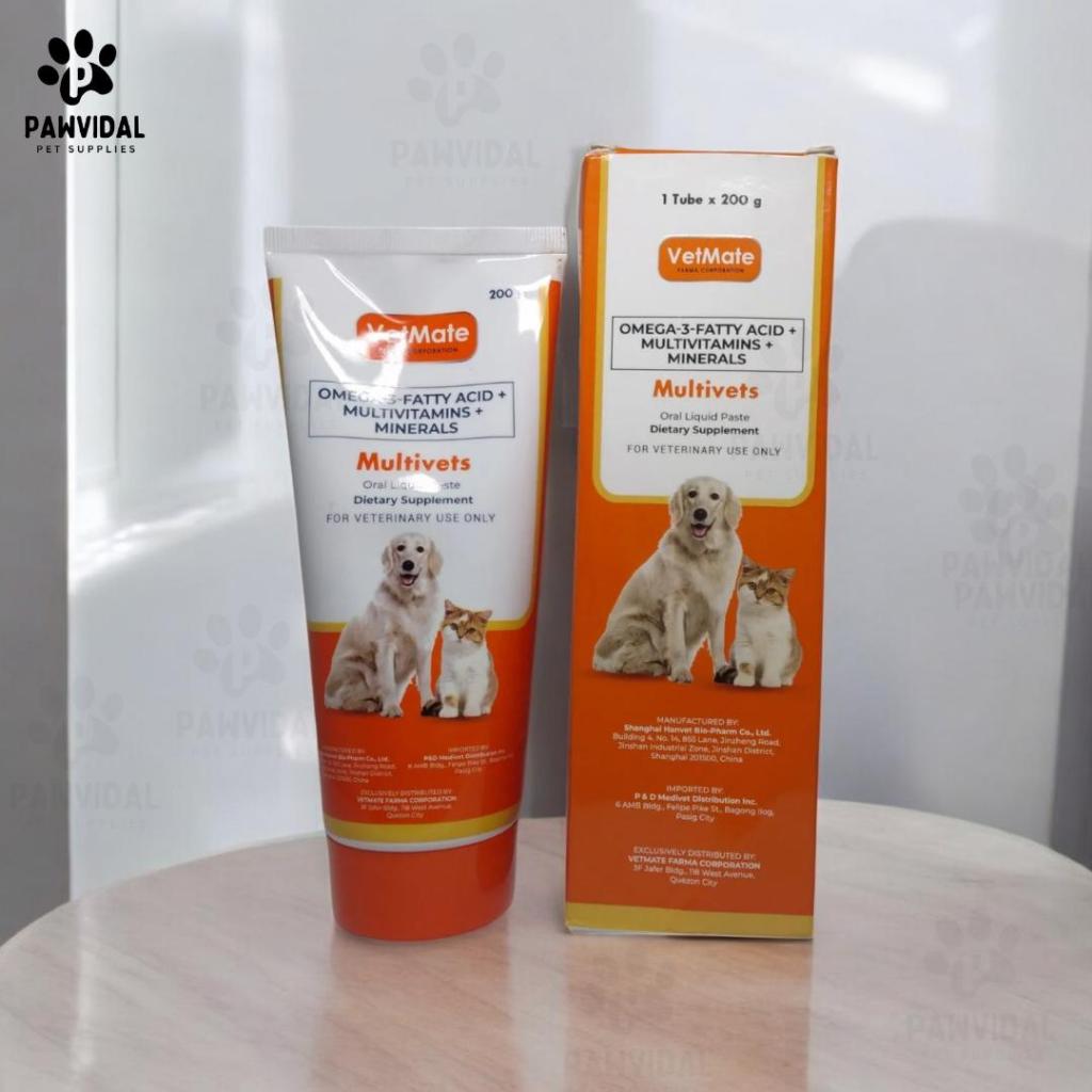 Multivets Dietary Supplement for Dogs and Cats (Oral Liquid Paste ...