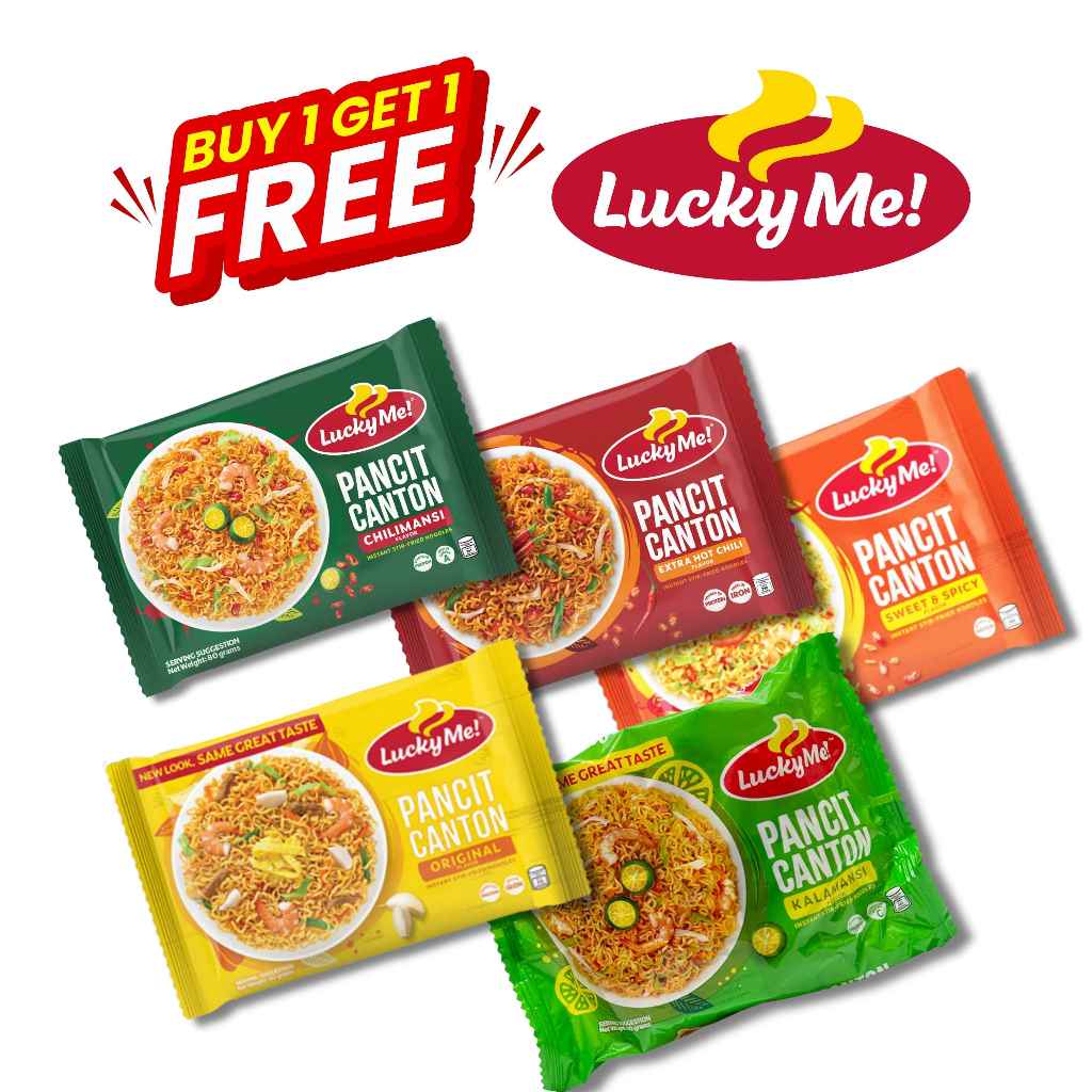 Lucky Me! Pancit Canton BUY 1 GET 1 PROMO 80g | Shopee Philippines