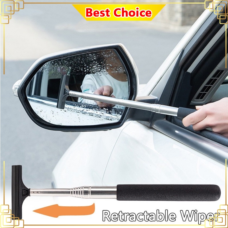Car rearview mirror wiper retractable portable cleaning supplies glass ...
