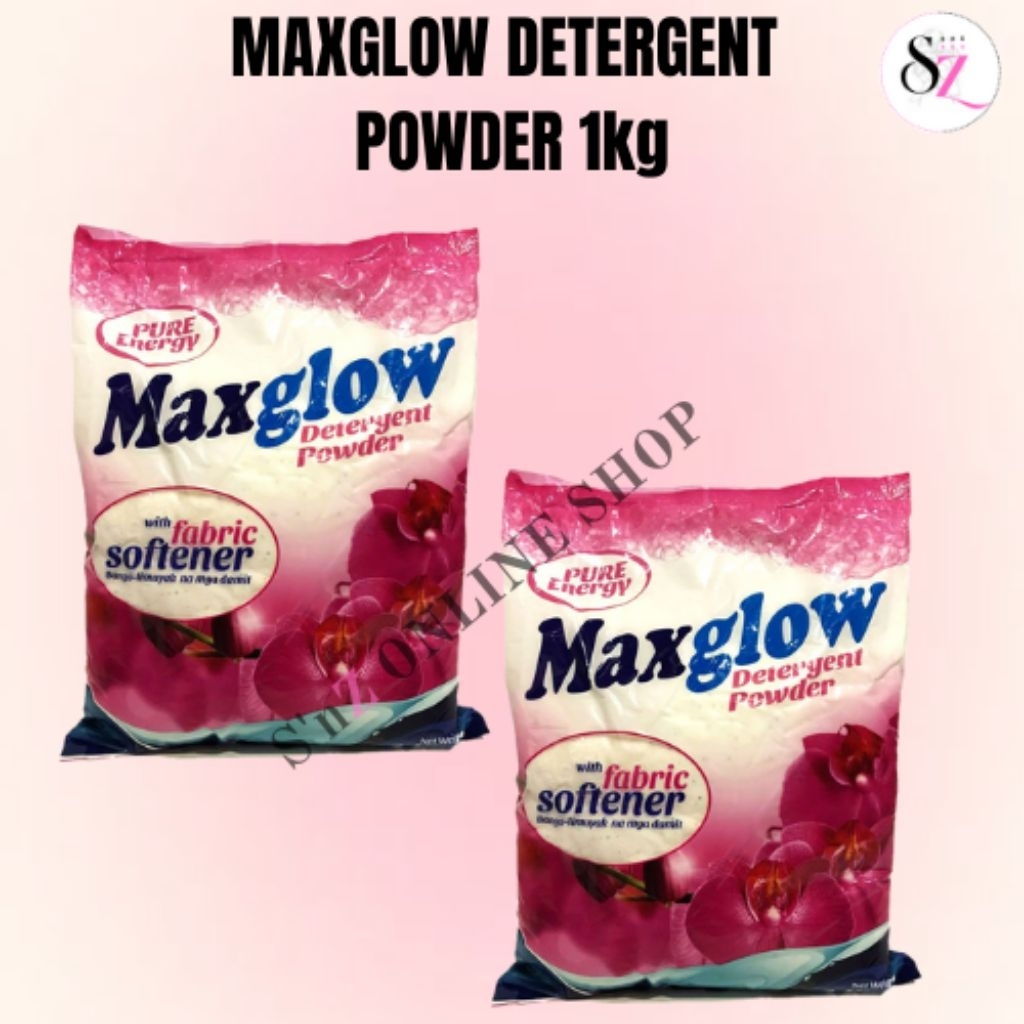 MAXGLOW DETERGENT POWDER 1kg | Shopee Philippines