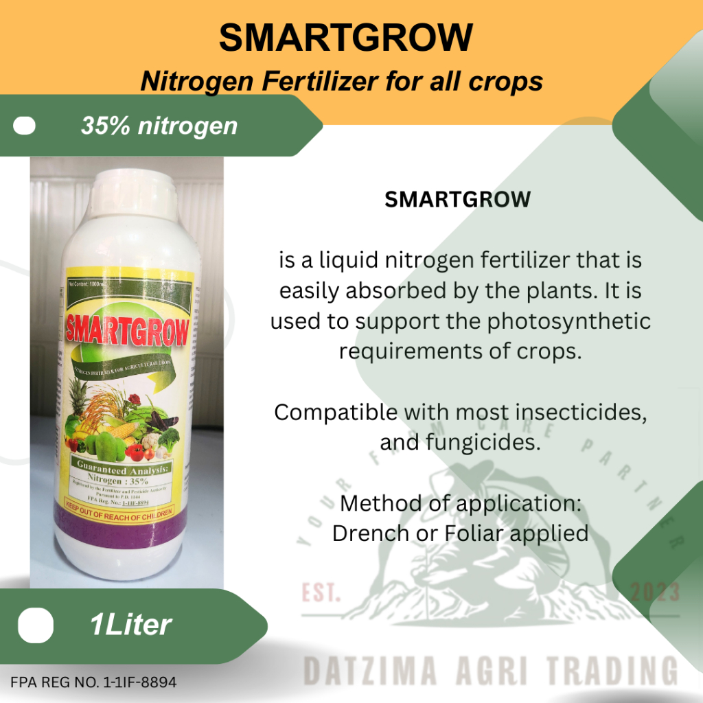 SMARTGROW Liquid Nitrogen Fertilizer 1Li | Shopee Philippines