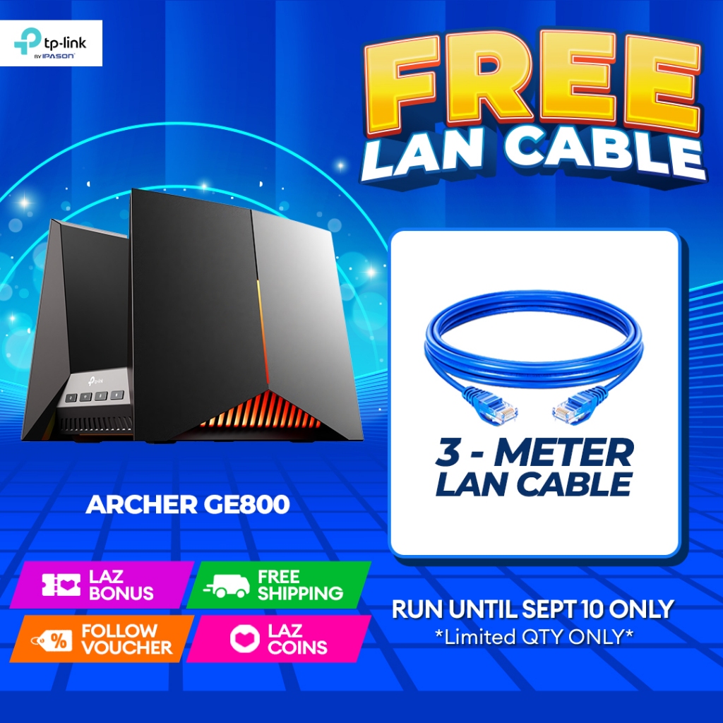 TP-LINK Archer GE800 BE19000 Tri Band Wi-Fi 7 Gaming Router | Shopee ...