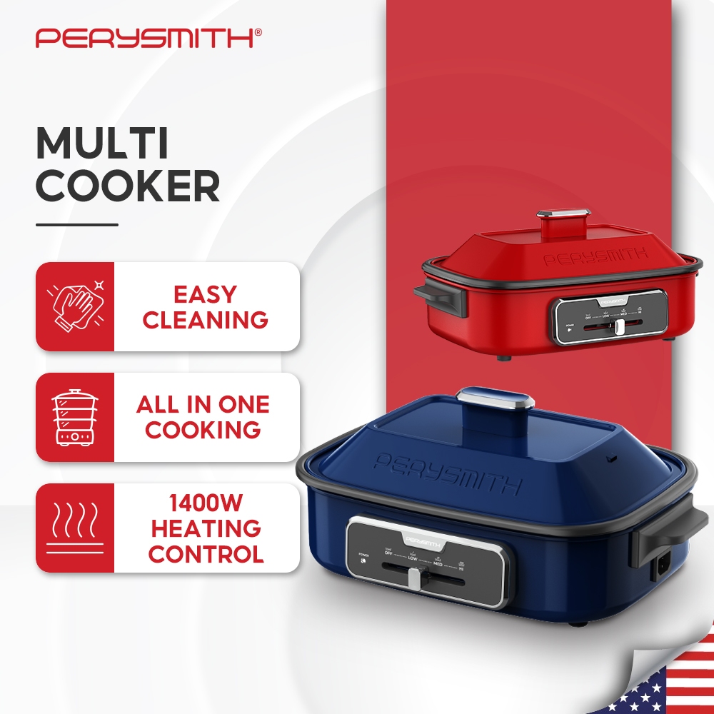 PerySmith All-In-One Multi Cooker Retro Series RT1000 blue | Shopee ...