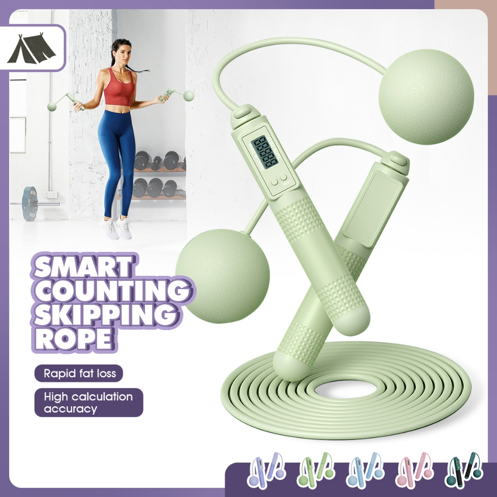 Automatic Counting Jumping Rope With Adjustable Length Gym Home Sports ...