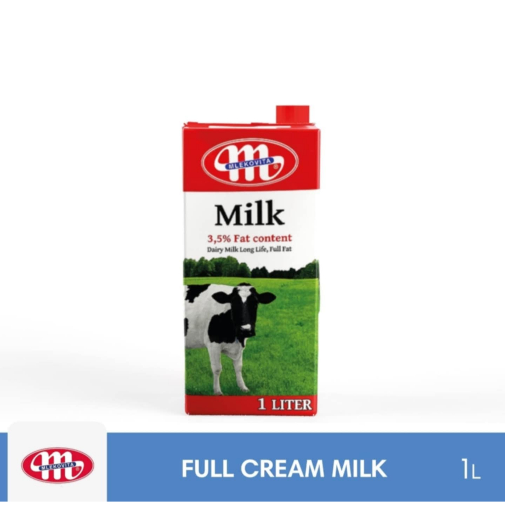 Mlekovita Full Cream Milk 3.5% Fat Content 1L | Shopee Philippines