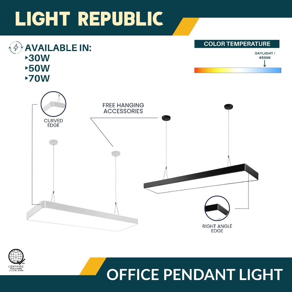 Linear Light Office Light Energy-Efficient LED Pendant Light for ...