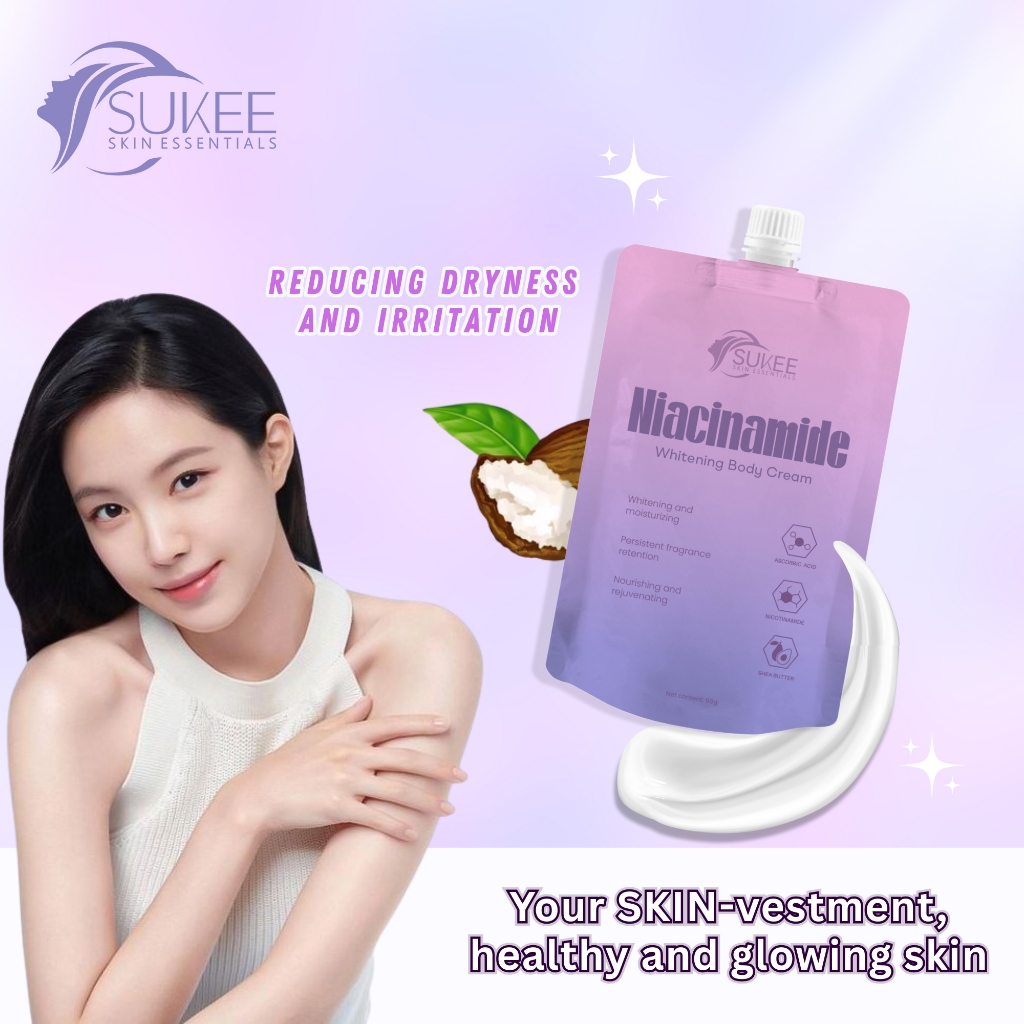 [BUY 1 TAKE 1] SUKEE Niacinamide Whitening Body Cream 60g Moisturize ...