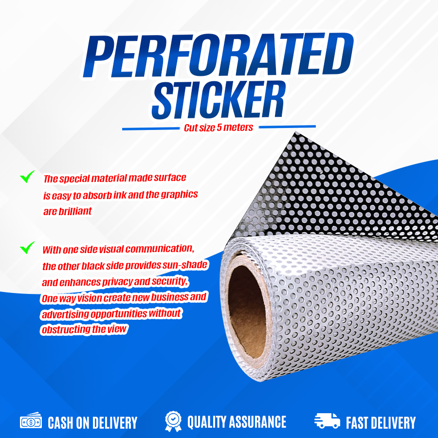 DPS Perforated Sticker cut size 5 Meters for product windows, glass ...