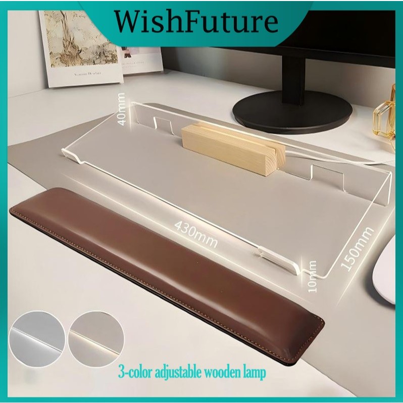 Computer Keyboard Stand Acrylic Keyboard Riser for Desk Keyboard Holder ...