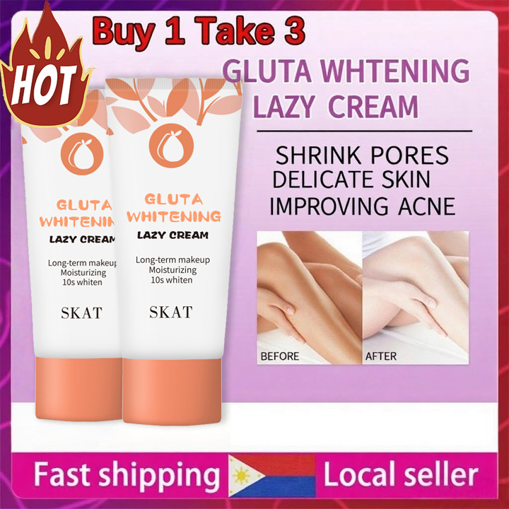 [Buy 1 Take 2] Gluta Whitening Lazy Cream with Exfoliating Gel Skin ...