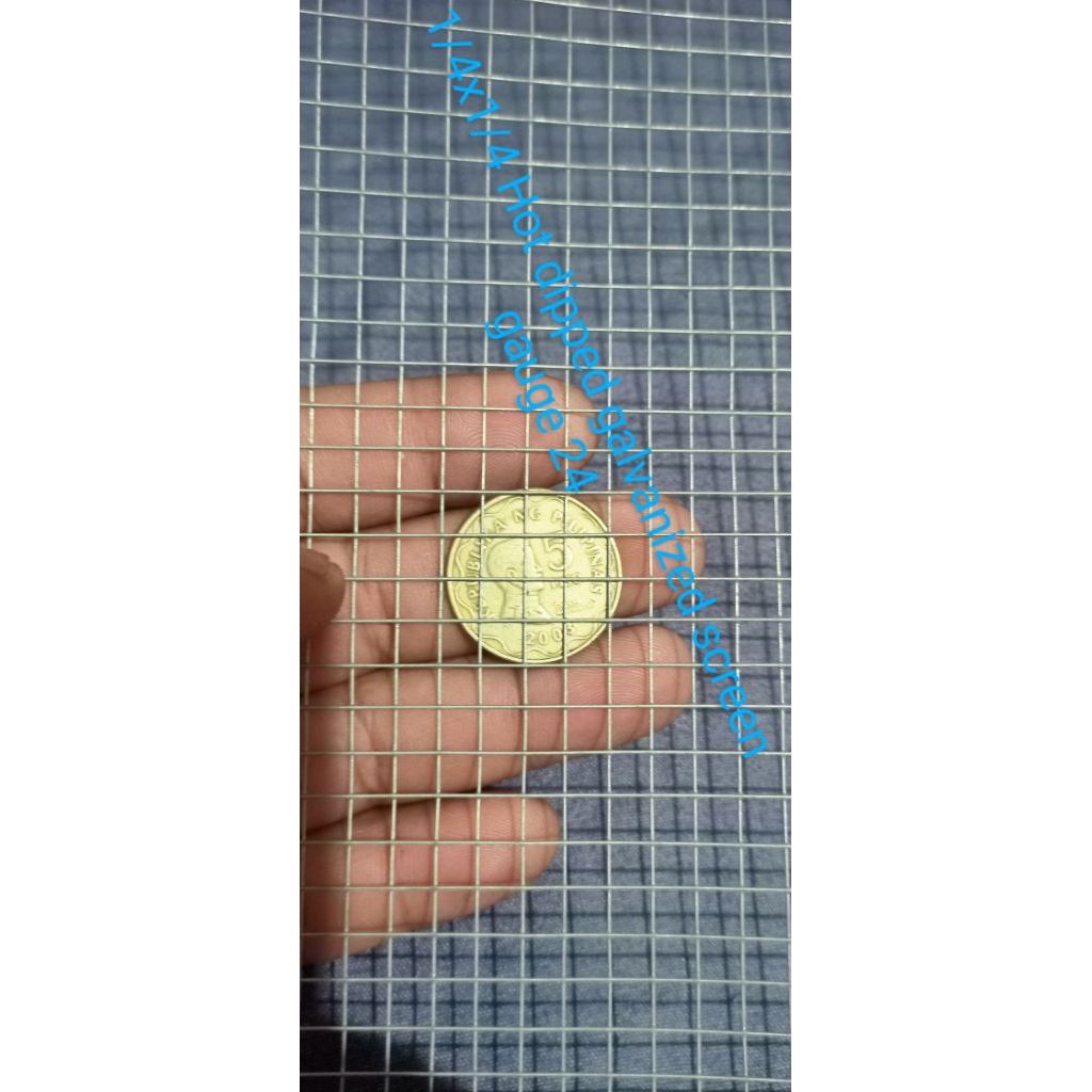 GAUGE 24 GALVANIZED SCREEN (per cut 1meter x 1meter) | Shopee Philippines