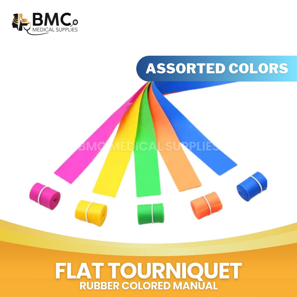 Flat Rubber Tourniquet Topcare (Assorted Color) | Shopee Philippines