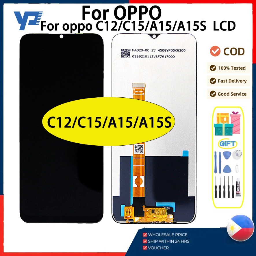 【YP】6.5'' Display For OPPO A15/A15S realme C12/C15 HD LCD Screen ...