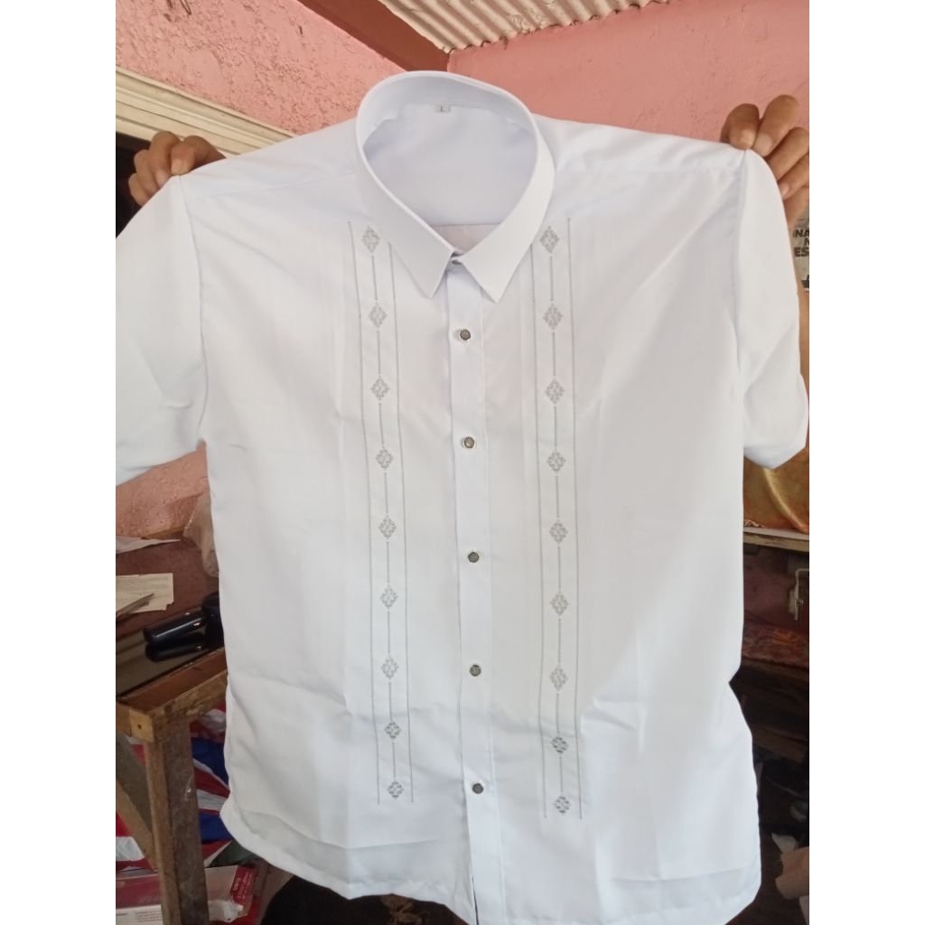 polo barong diamond grey design | Shopee Philippines