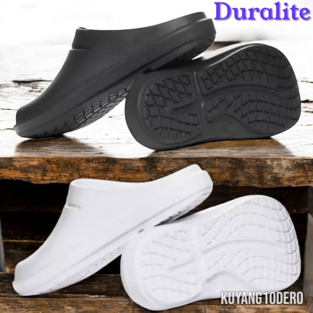 Duralite KYLE Men’s Slip-on Espadrille BLK/WHT Work Duty Half Shoes ...