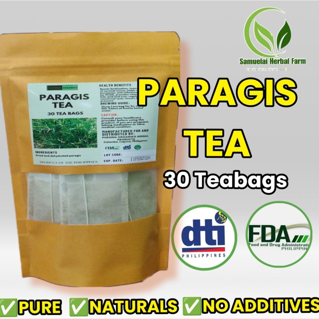 PURE PARAGIS HERBAL TEA 30 TEABAGS FDA APPROVED by purong organiko ...