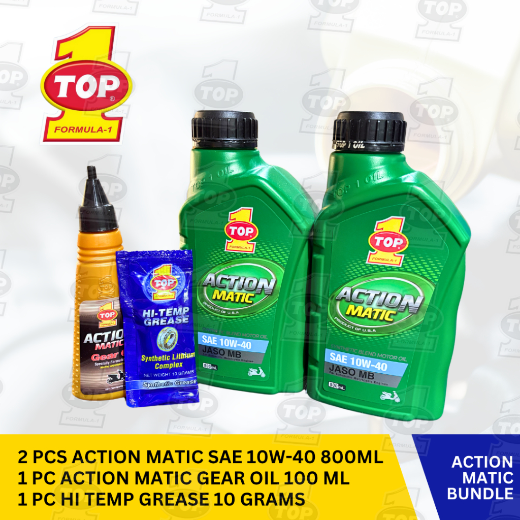 TOP 1 - 800ml Synthetic MC Oil Action-Matic Bundle SAE 10w-40, 2 Quarts ...
