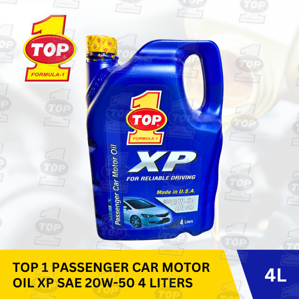 Top One Formula - XP High Performance Motor Oil SAE 20w-50 API SM ...