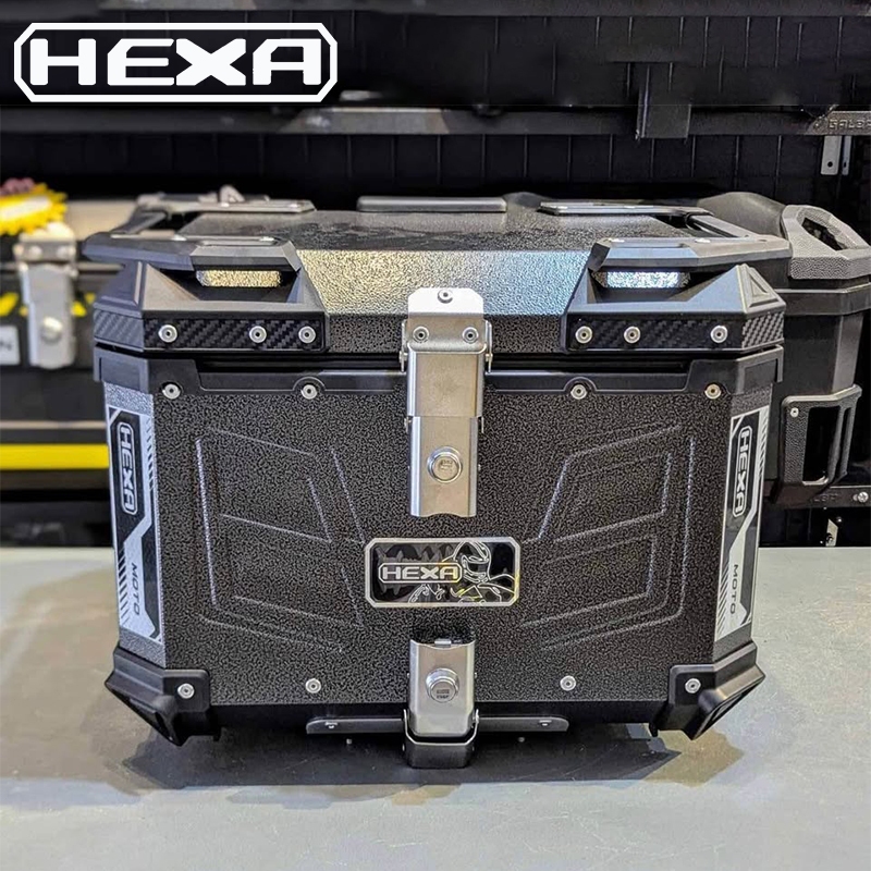 HEXA ALLOY TOP BOX 45 Liters Dual Lock Heavy Duty With Back Rest ...