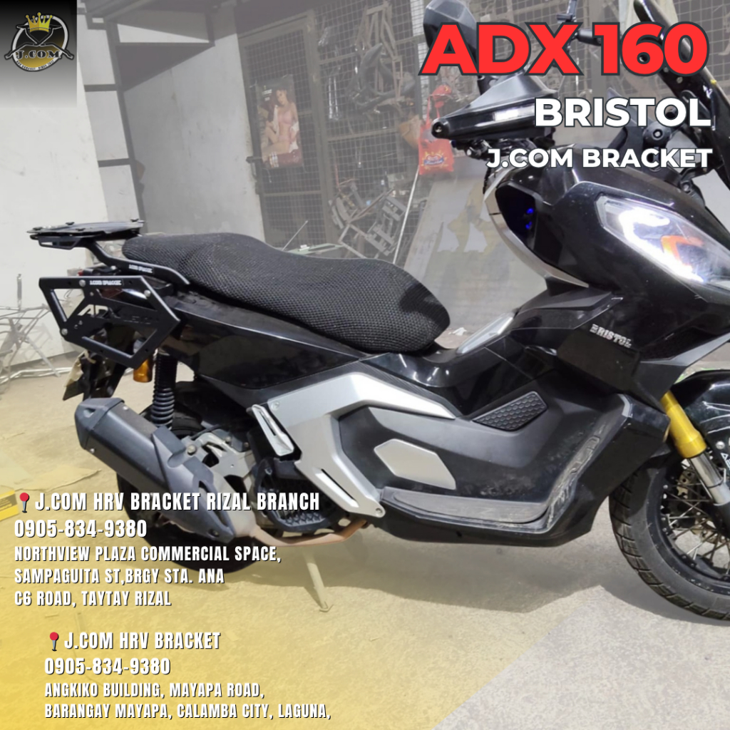 ADX 160 BRISTOL ORIGINAL J.COM Top box Bracket and Side Pannier Bracket ...