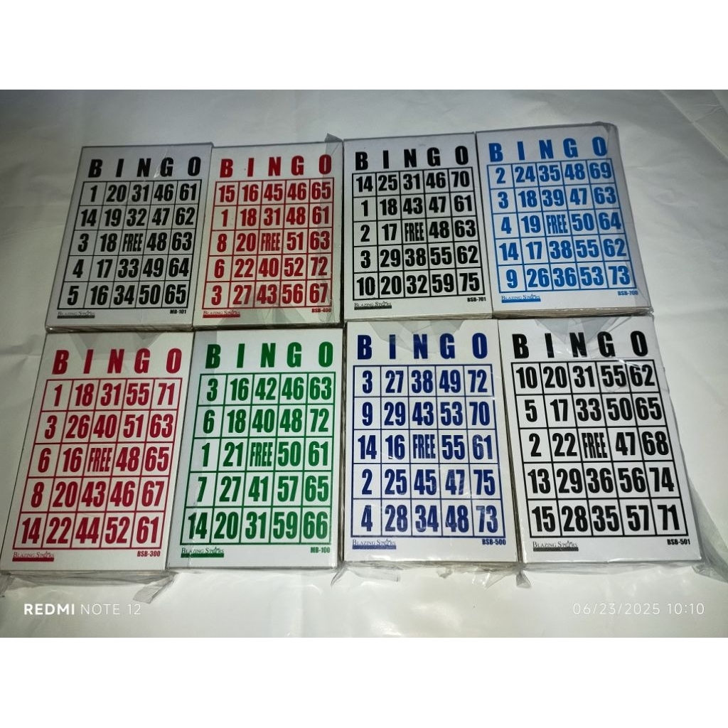 BINGO CARDS BY (50s and 100s pcs by set w/ cut and w/out cut) | Shopee ...