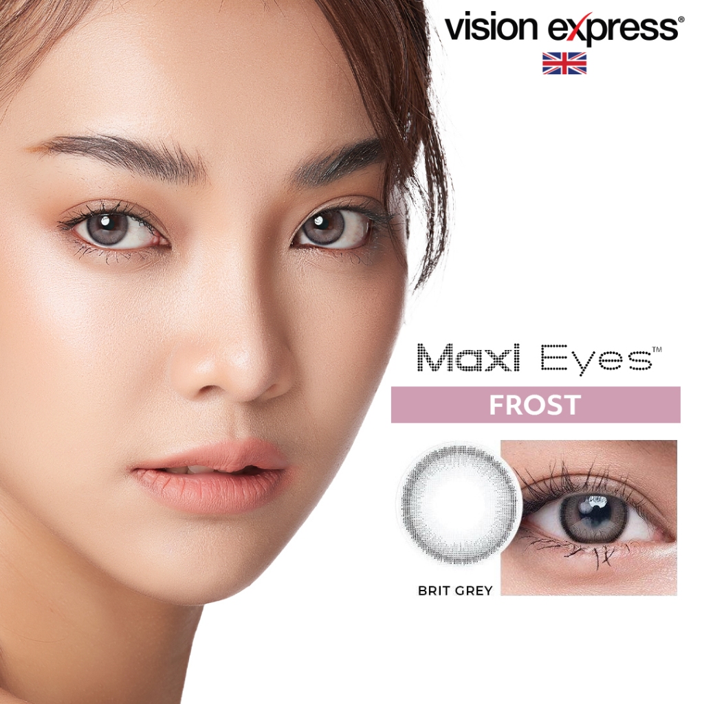 Vision Express Maxi Eyes "Frost" Monthly Colored Graded Contact Lenses ...
