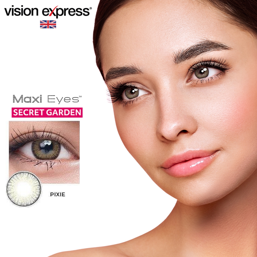 Vision Express Maxi Eyes Secret Garden Monthly Colored Graded Contact ...