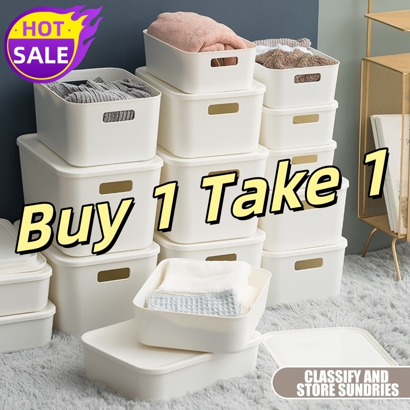Multi Purpose Storage Box Shelf Organizer Plastic Container Storage Box ...