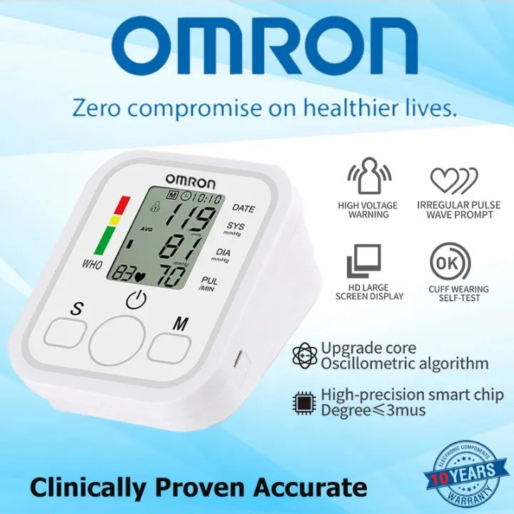 Omron Digital Blood Pressure Monitor Automatic Upper Arm Blood Pressure ...