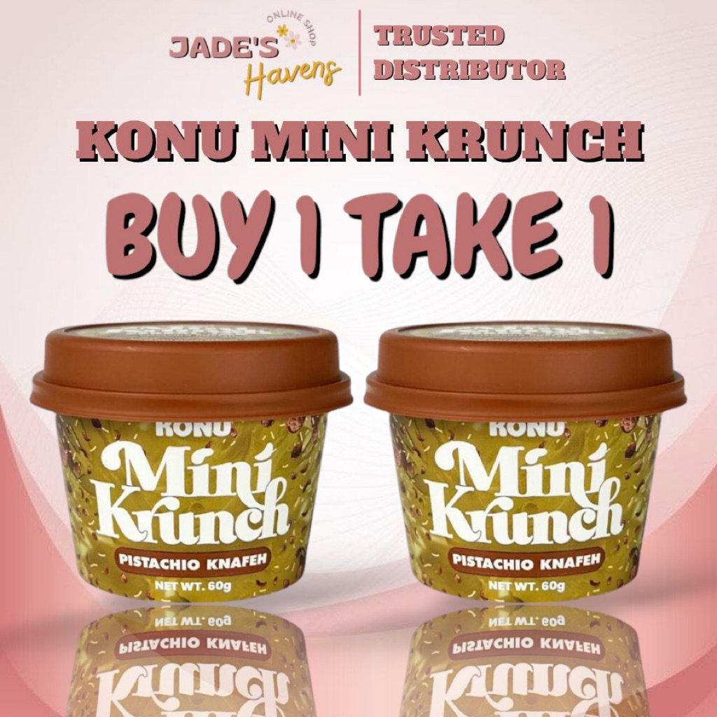 Konu Mini Krunch BUY 1 TAKE 1 PISTACHIO KRUNCH 60g Cereal Jar Snack ...