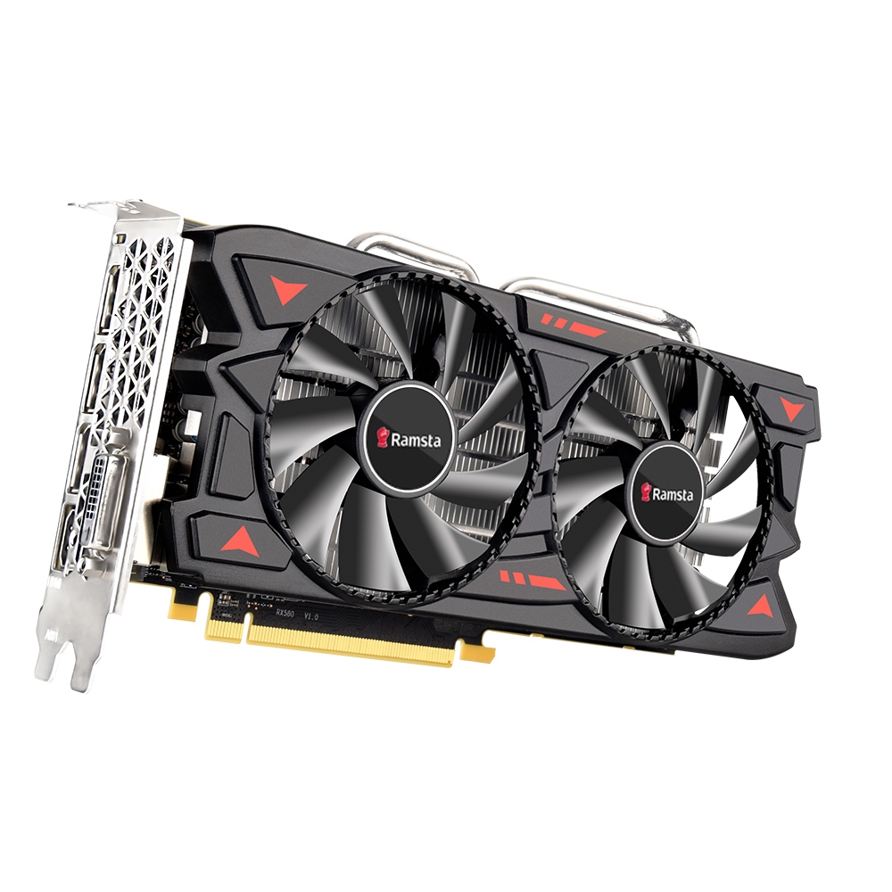 RAMSTA AMD RX580 8GB / RX550 4GB Graphics Card GDDR5 256Bit Computer ...