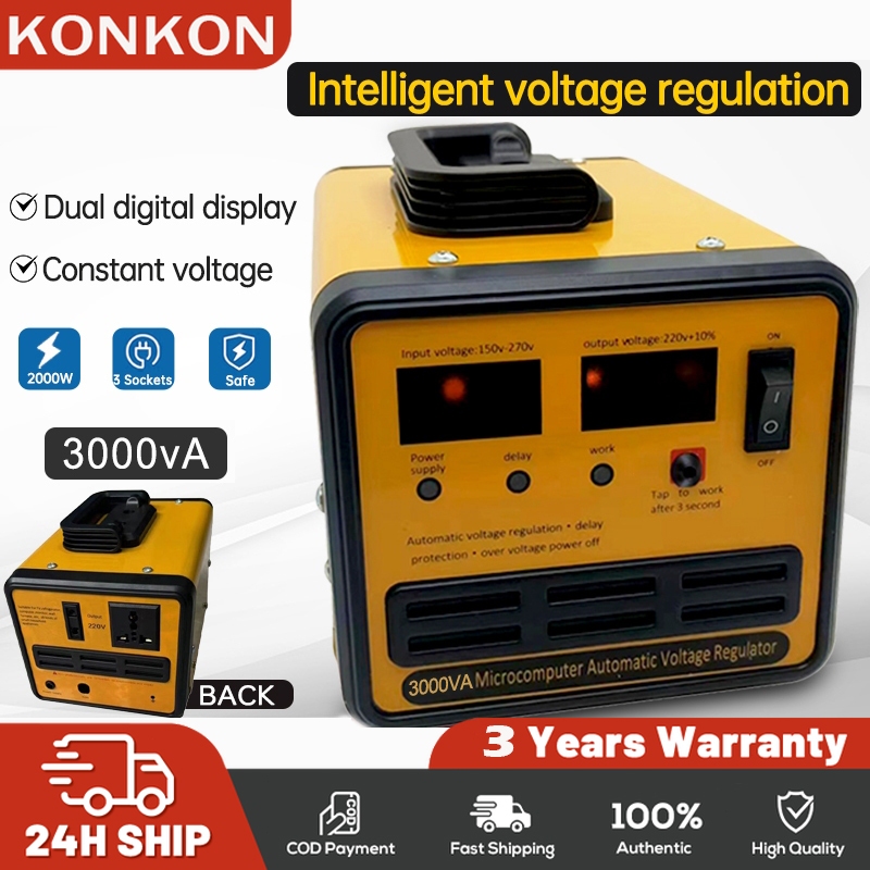 AVR Automatic Voltage Regulator 2000W/220V SVR-2000VA Servo Type AVR ...