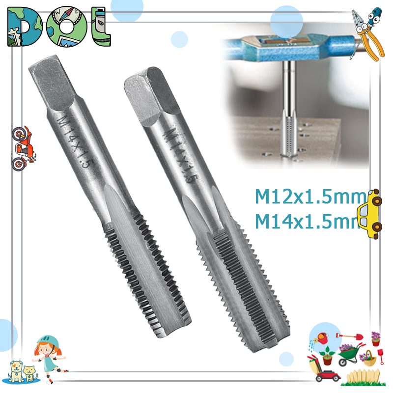 Metric Right Hand Tap M12 M14X1.5MM Hand Machine Straight Fluted Fine ...