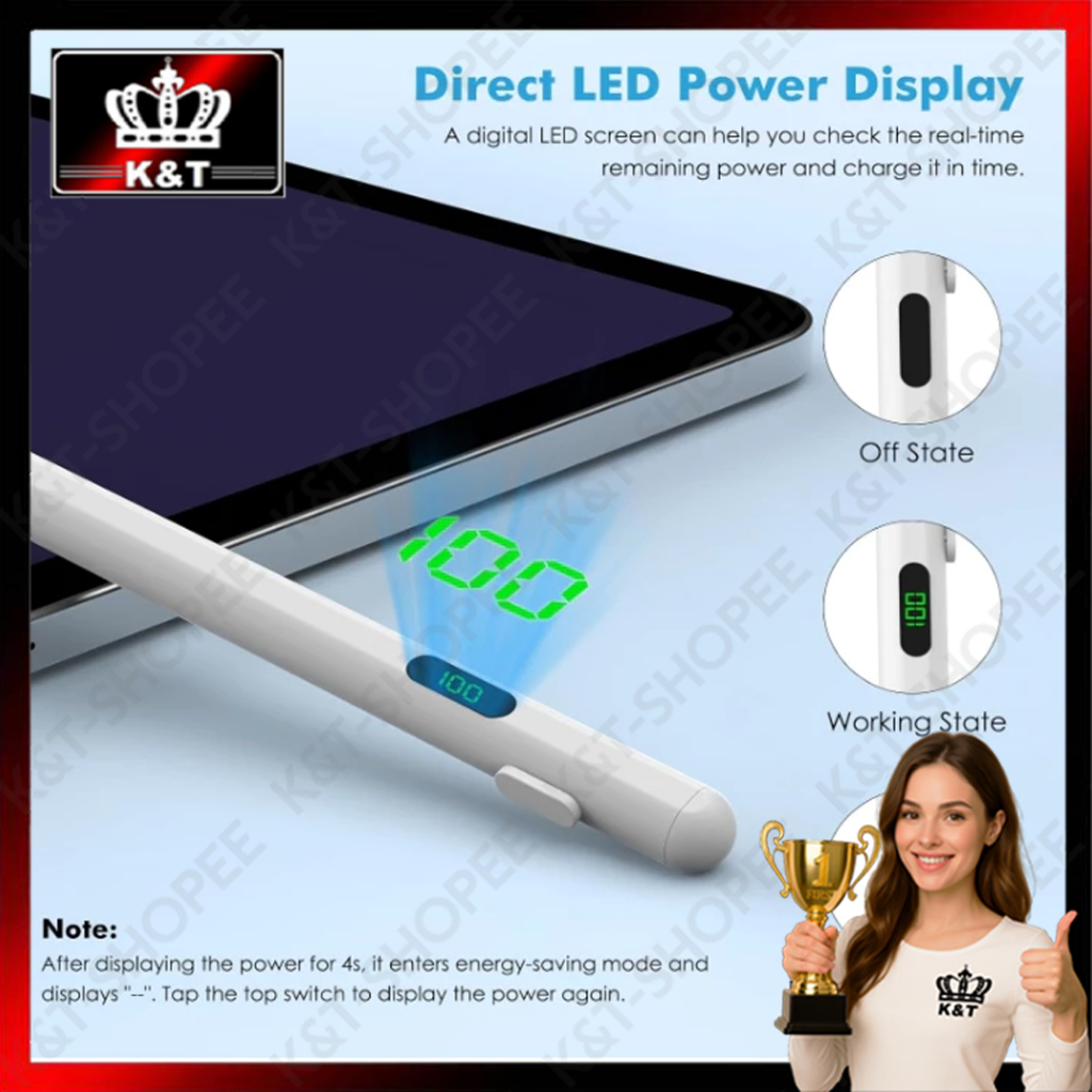2268 Universal Digital Active Stylus Pen Palm Rejection Pencil Air ...