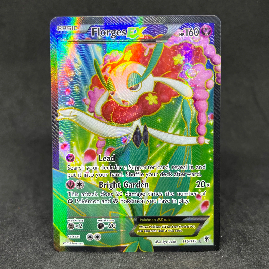 Pokemon TCG Florges EX Full Art Ultra Rare 116/119 2014 XY Phantom ...