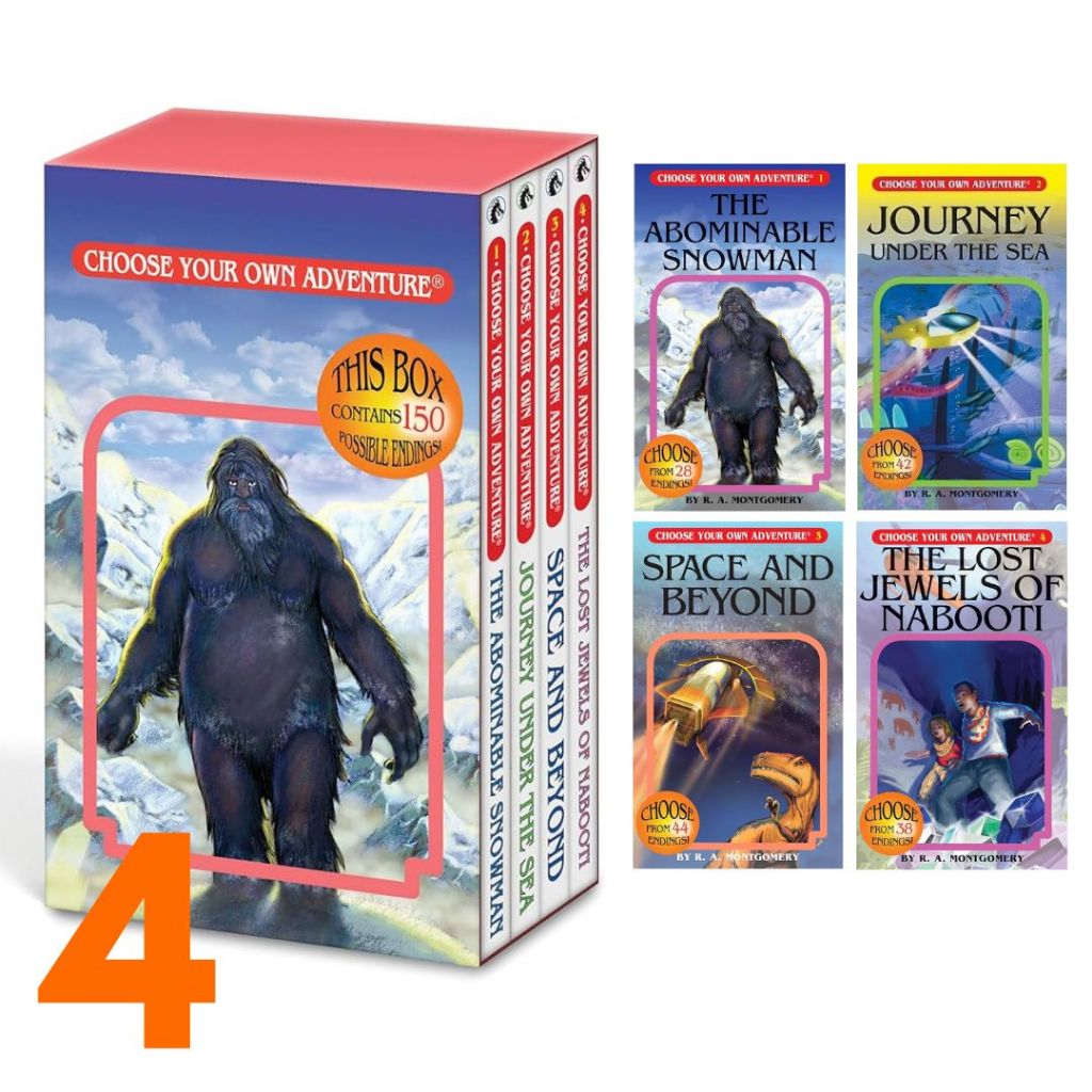 Choose Your Own Adventure (4 books) Box Set (ORANGE box) (brand new ...