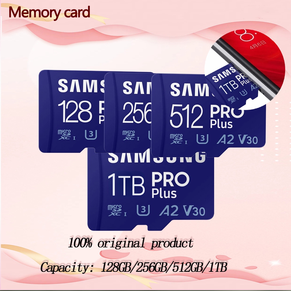 Micro SD Card PRO Plus 128GB 256GB 512GB 1TB , UHS-I, U3, V30, A2 ...