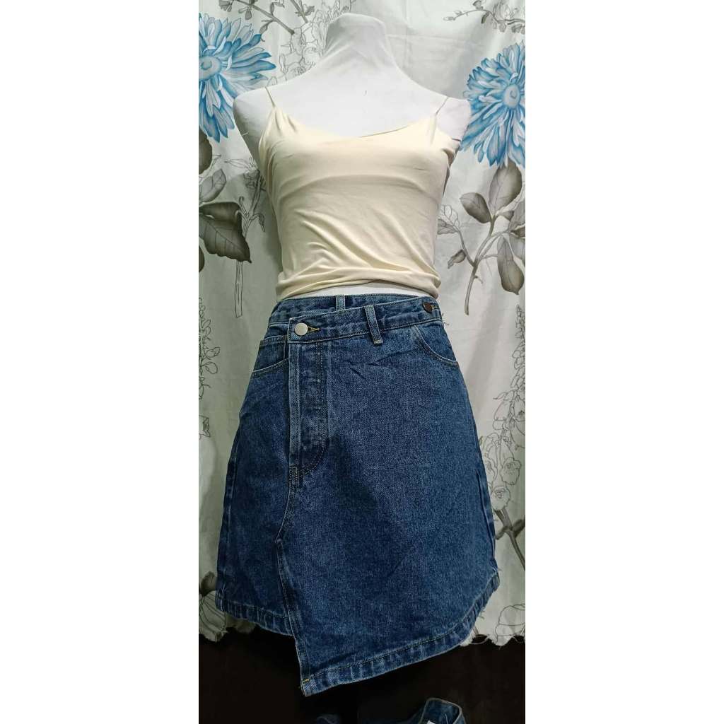 DENIM SKIRT / DENIM PALDA /MAONG NA PALDA | Shopee Philippines