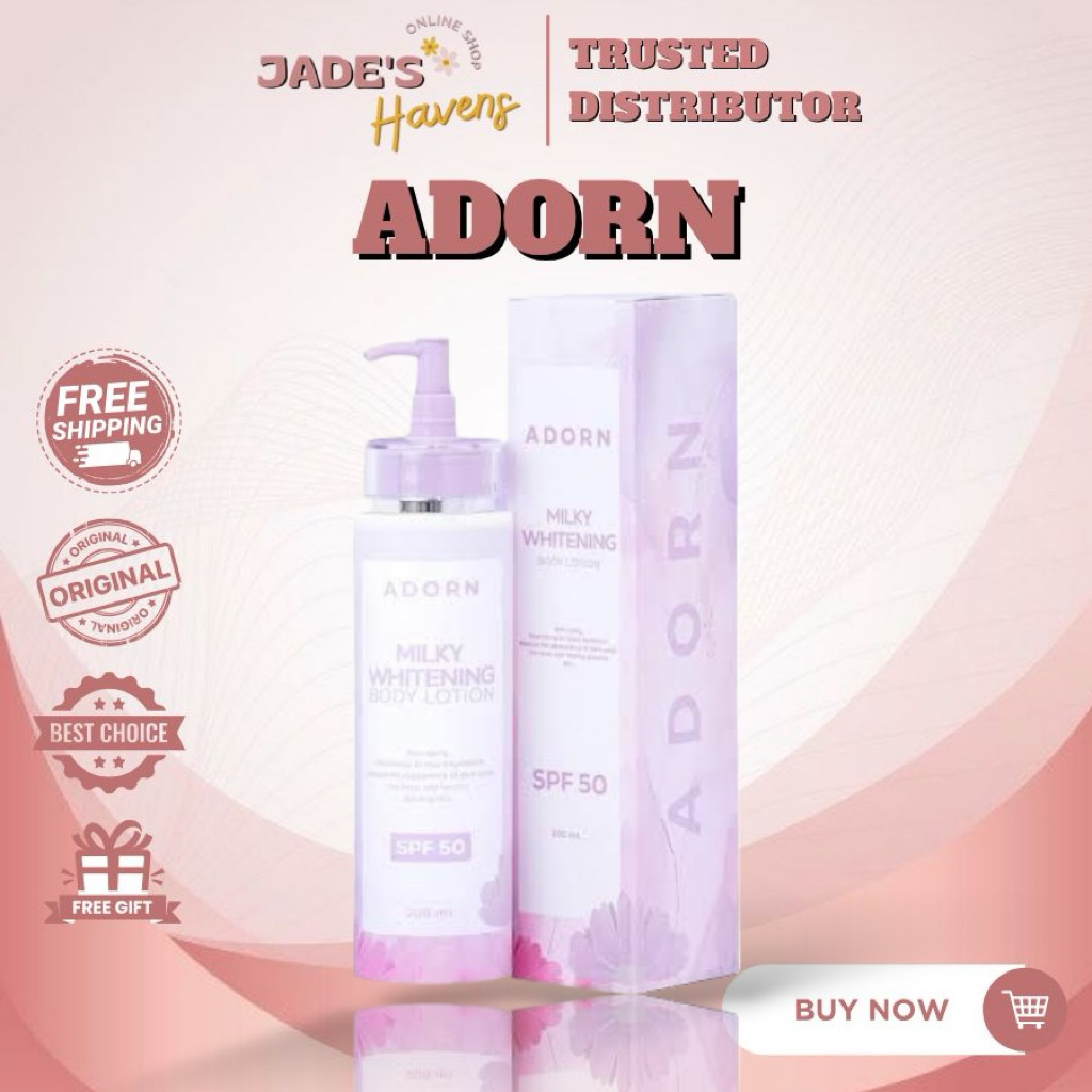 Adorn Milky Whitening Body Lotion SPF 50 by Calmskin | Shopee Philippines