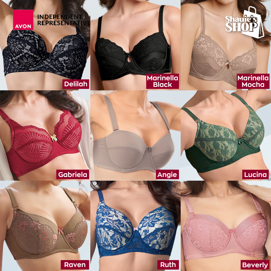 AVON 1-PC Underwire Full-Cup Bra Collection – Angie, Lucina, Beverly, Raven, Ruth, Gabriela ...