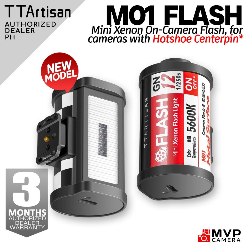 TTARTISAN M01 Mini Xenon On-Camera Flash Optional J01 Wireless Trigger ...