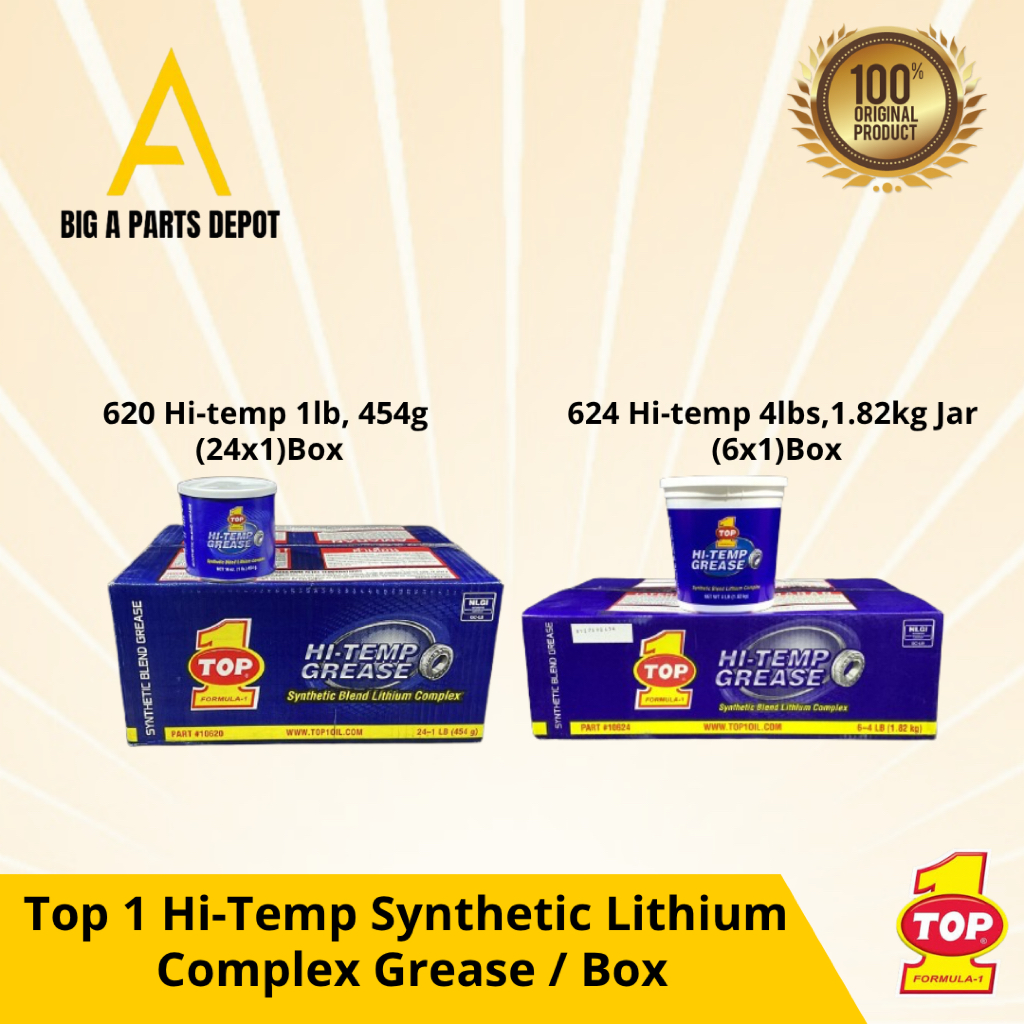 Top 1 - Hi-Temp Grease Synthetic Lithium Complex Blue Grease (24cans x ...